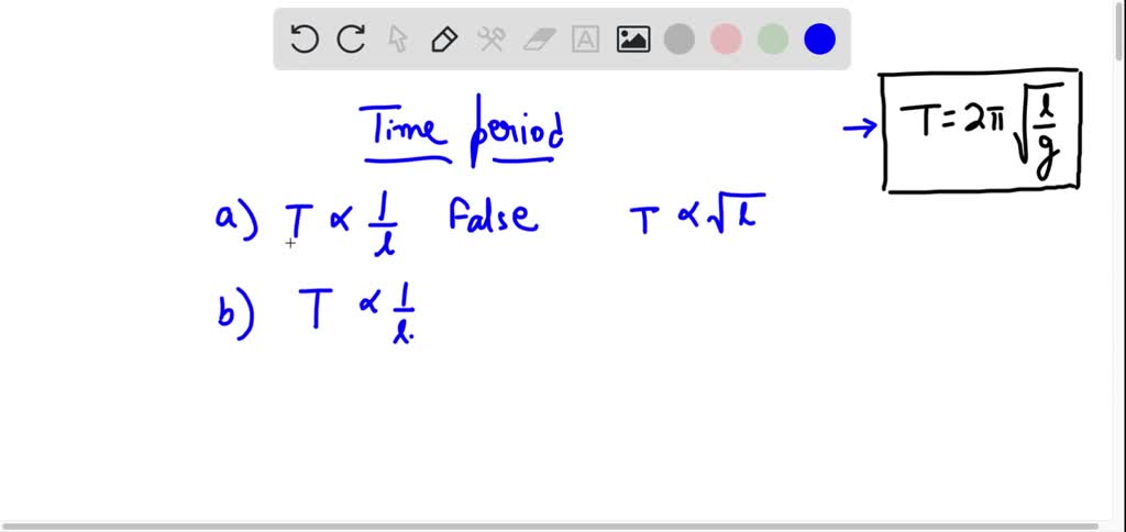 SOLVED: Question 18 The period of oscillation of a ring inversely ...