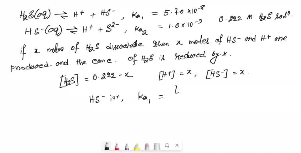 SOLVED: Hydrosulfuric acid, also known as hydrogen sulfide, is a ...