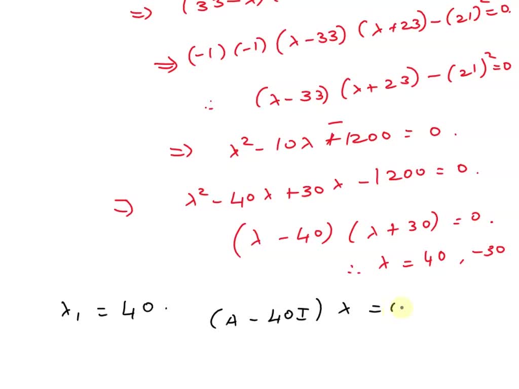 SOLVED: point) Find the eigenvalues A1 A2 and associated unit eigenvectors U1; Uz of the ...
