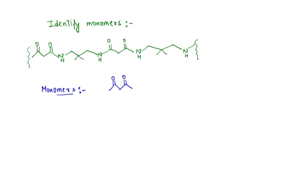 SOLVED: 'Polymers: Draw the monomer of the polymer (I) Constants ...