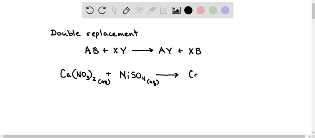 SOLVED: Write a balanced equation for the double-replacement ...
