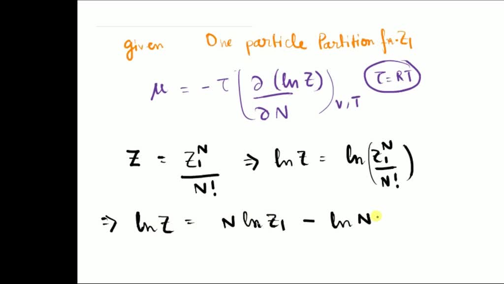 SOLVED: Consider a system of non-interacting, identical but distinguishable particles. Using the ...