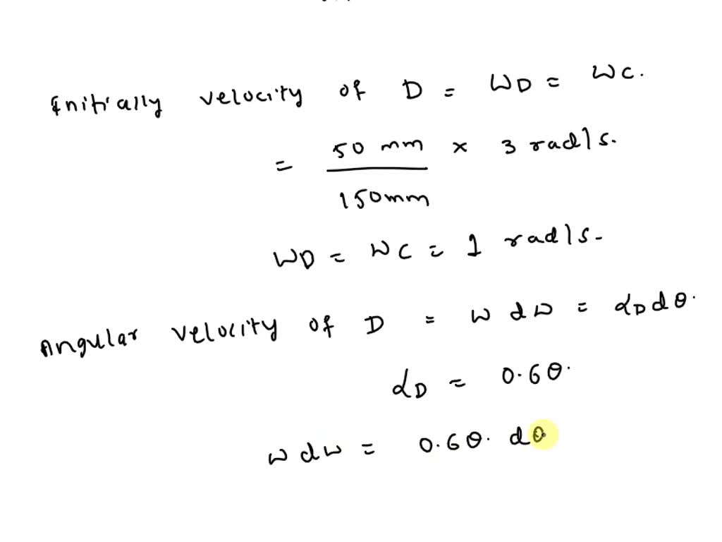 SOLVED: R16-2 Starting at (WA) 3 rad/s when 0 pulley is given an angular acceleration (0.60) rad ...