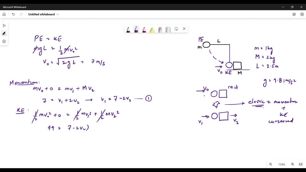 SOLVED: 2) A 1.0-kg ball is attached to the end ofa 2.5-m string to ...