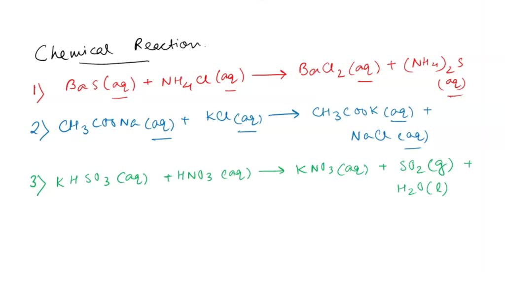 SOLVED: BaS(aq) + NH4Cl(aq) â†’ BaS(aq) + NH4Cl(aq) Express your answer ...