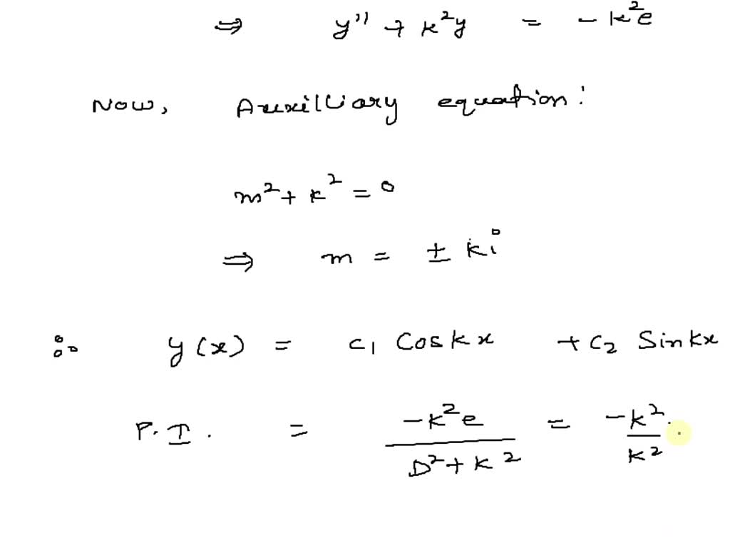 SOLVED: The differential equation of the elastic curve of an ...