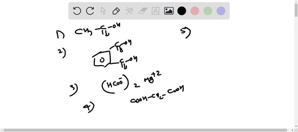 SOLVED: Draw the structures of the following compounds. (a) ethanoic acid (b) phthalic acid (c ...