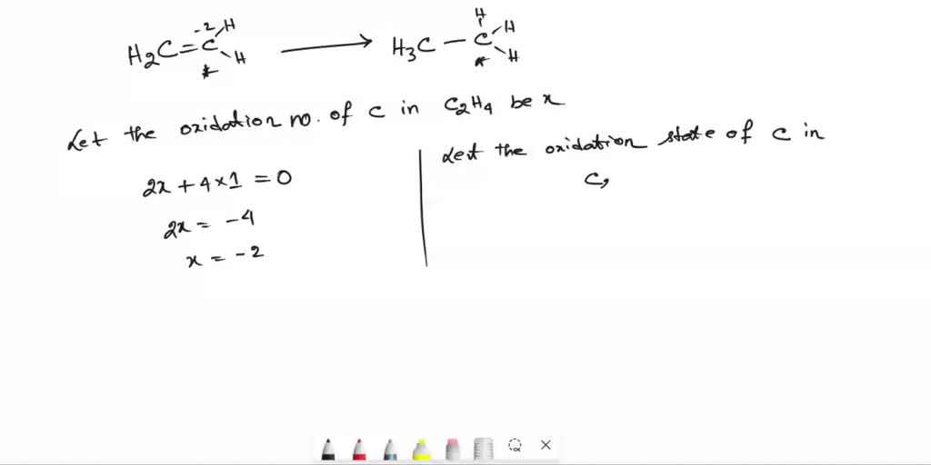 SOLVED: 5. Calculate the oxidation states of the highlighted carbon in ...