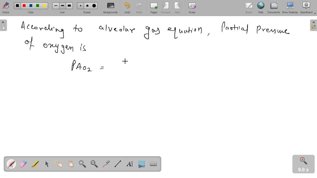 SOLVED: At sea level with a PaCO2 of 40, a normal person breathing 100% ...