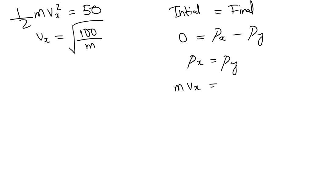 Solved Two Objects X And Y Are Held At Rest On A Frictionless