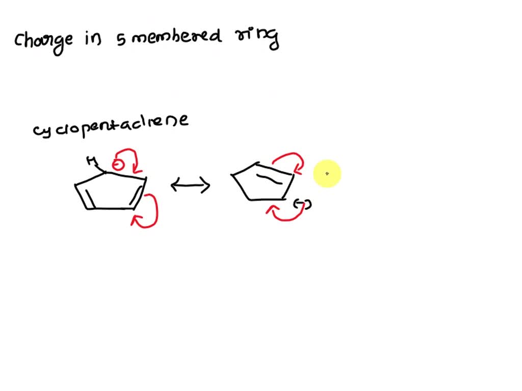 SOLVED: What is the charge of the five membered ring in the main ...