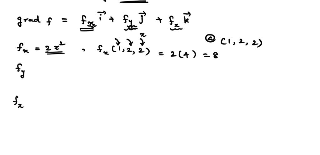 SOLVED: Find the directional derivative of f (x.y.2) = 2z2x + y at the ...