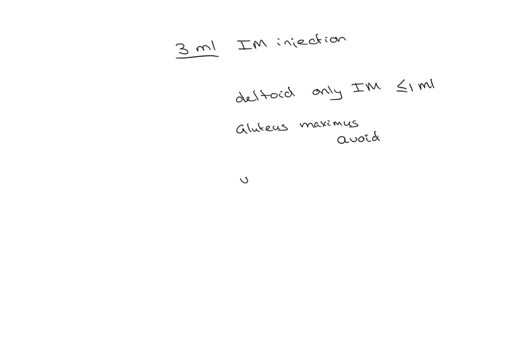 SOLVED: A patient is in pain in the physician orders and intramuscular ...