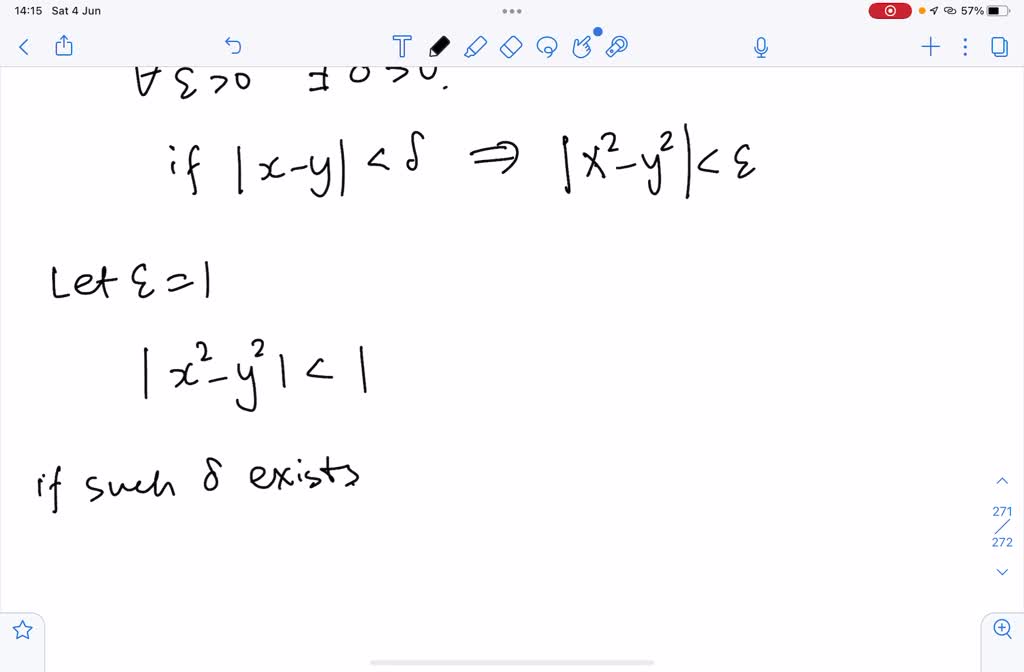 SOLVED: Show that the function f(r) =1+2 is not uniformly continus on R ... SOLVED: Show that the function f(r) =1+2 is not uniformly continus on R ...