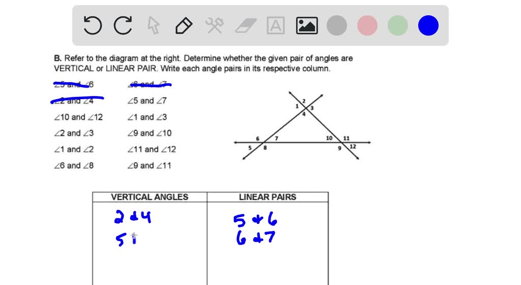 SOLVED: Refer to the figure below. Which angles form a linear pair? ZUYZ and ZZYW ZXYV and ZVYZ ...