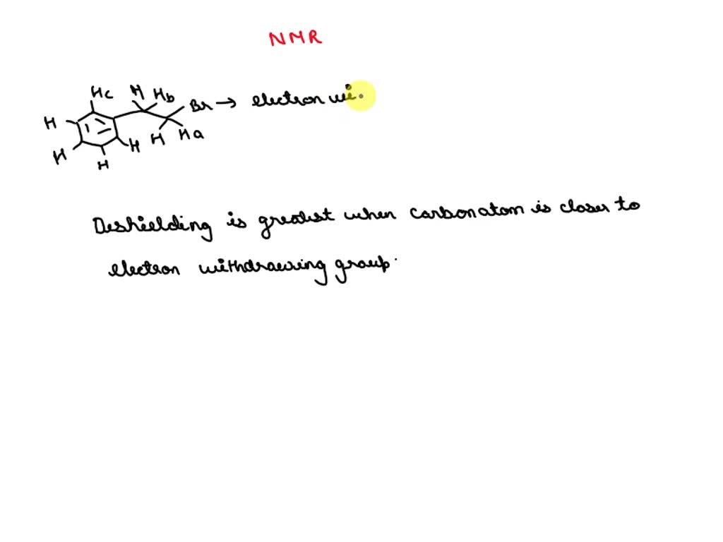 SOLVED: Which proton appears most downfield in the NMR spectrum below ...