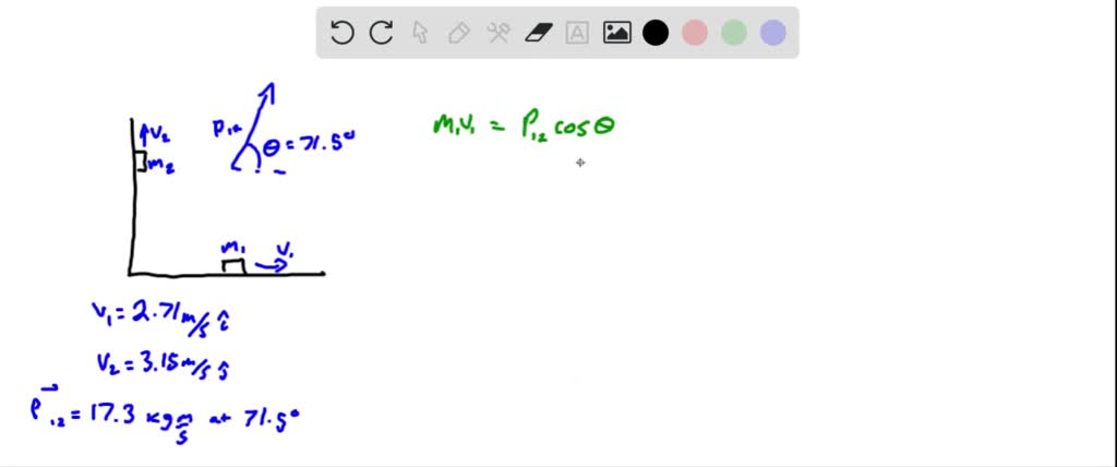 SOLVED: Two objects with masses represented by m1 and m2 are moving such that their combined ...