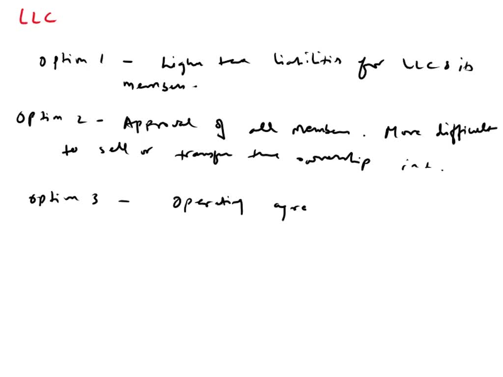 Solved One Disadvantage Of A Limited Liability Company Is That It Requires All Earnings Of The
