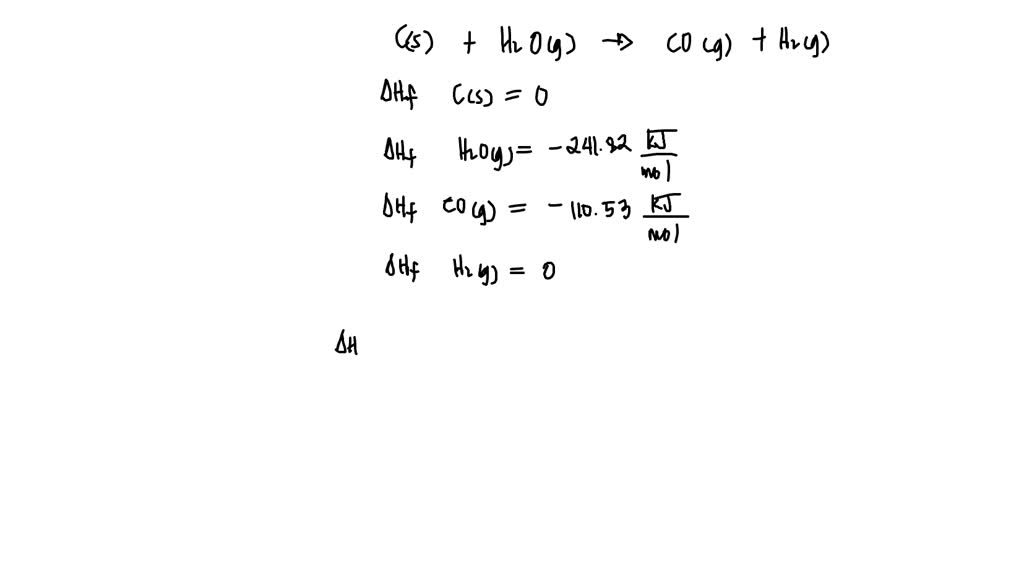 SOLVED: Use standard enthalpies of formation to calculate ΔHrxn for the ...