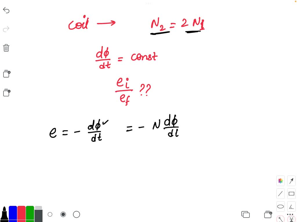 A coil replaced with another coil that has loops 2 times the initial ...