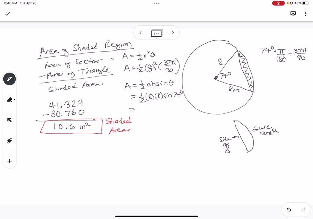 SOLVED Refer To The Figure Below 8 M a Find The Area Of The Shaded solved-refer-to-the-figure-below-8-m-a-find-the-area-of-the-shaded