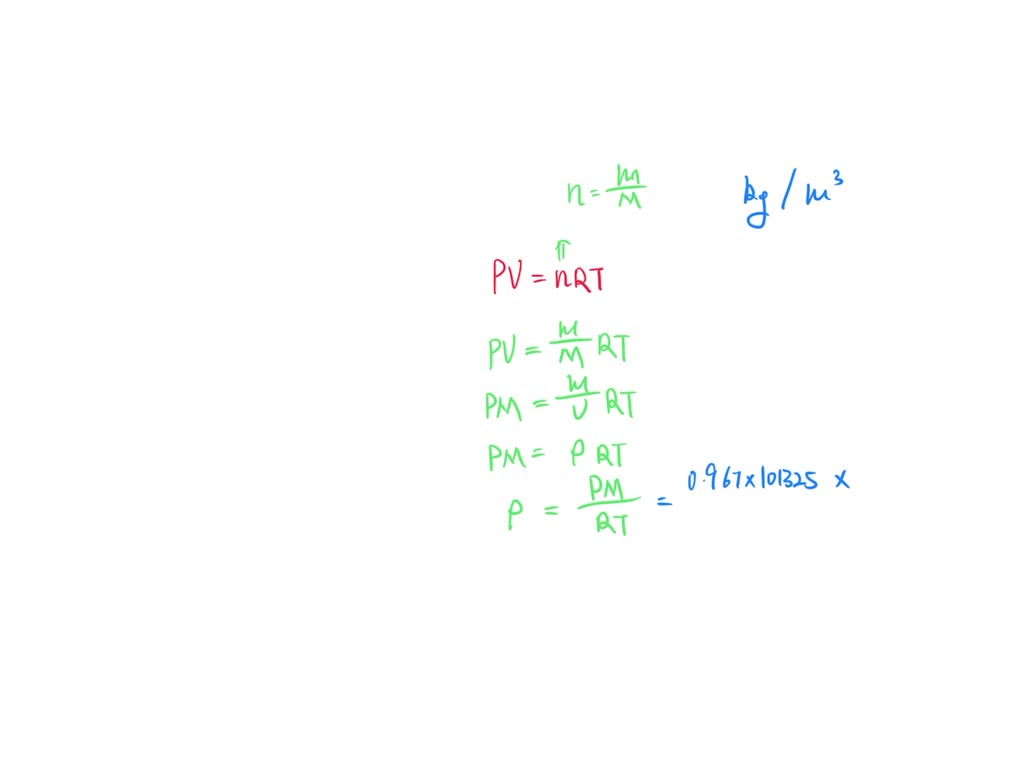 SOLVED: thermodynamics 3.Calculate the density of Nitrogen at 260 bar ...