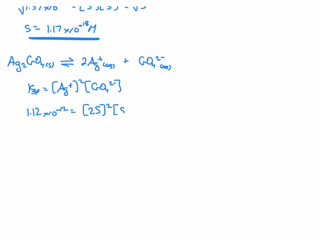 SOLVED: Use the KspKsp values to calculate the molar solubility of each of the following ...
