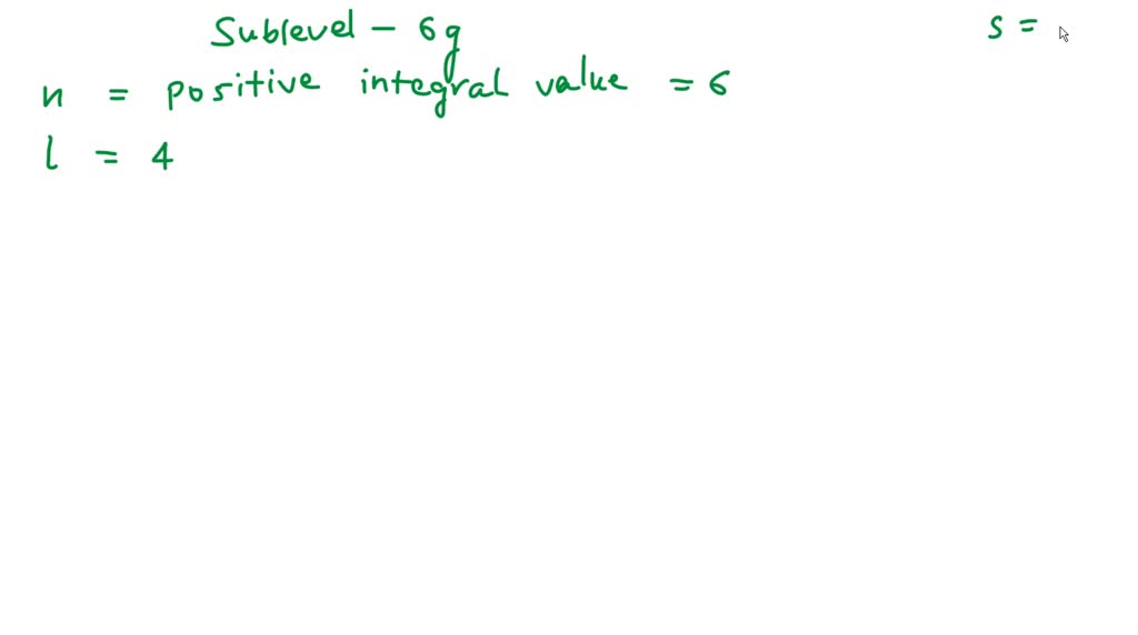 SOLVED: 714) Give the n and l values and the number of orbitals for ...