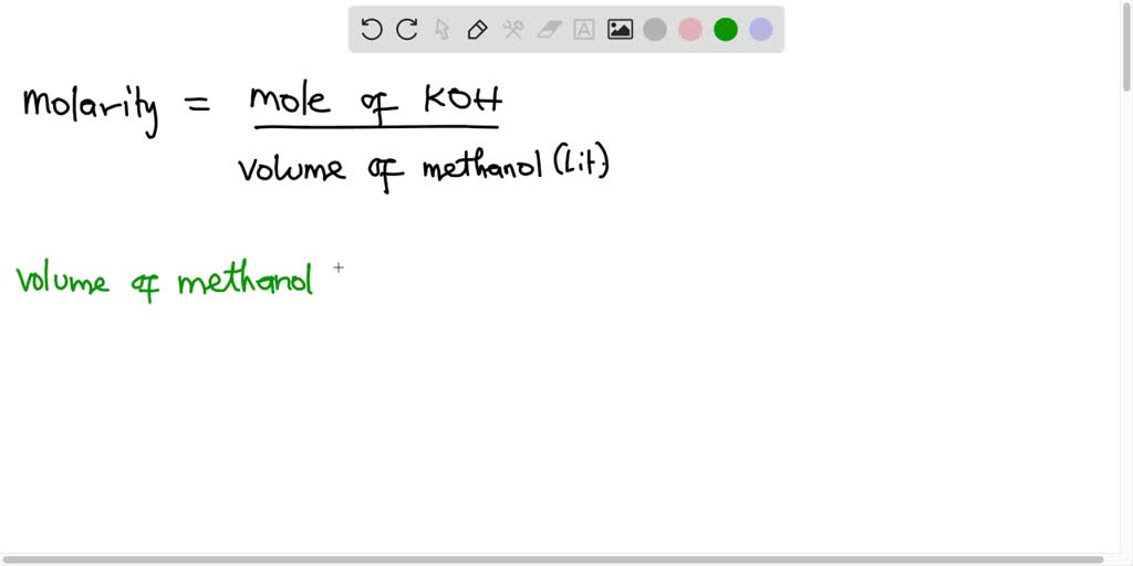 SOLVED: (A) Using 0.0105g, what volume of methanol (in milliliters) needs to be added to the ...