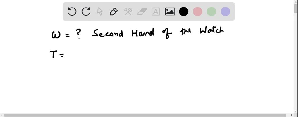 SOLVED: Calculate angular velocity of a clocks second hand?
