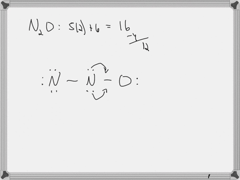 3 draw all possible resonance lewis structures for n2o hint...