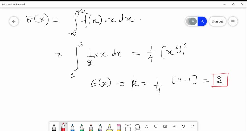 Solved Problem 2 Consider Random Variable X With Density Function Fx 7488