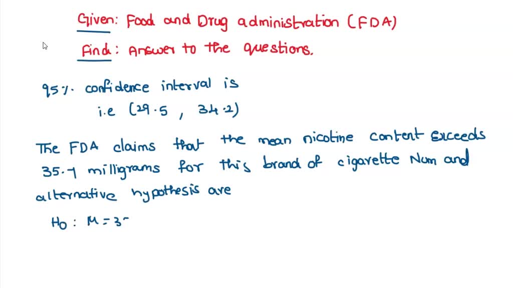 SOLVED: To help consumers assess the risks they are taking, the Food ...