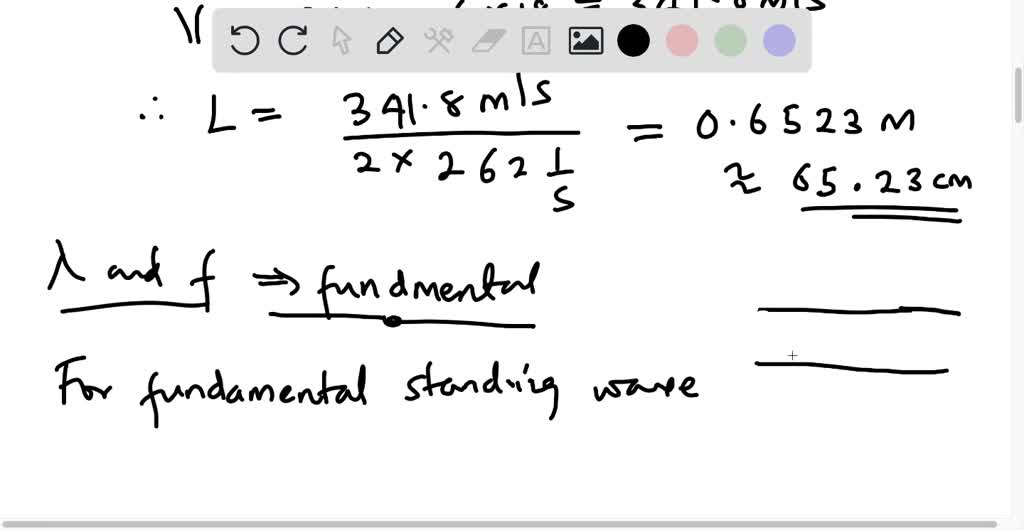 SOLVED: (II) (a) Determine the length of an open organ pipe that emits middle C (262 Hz) when ...