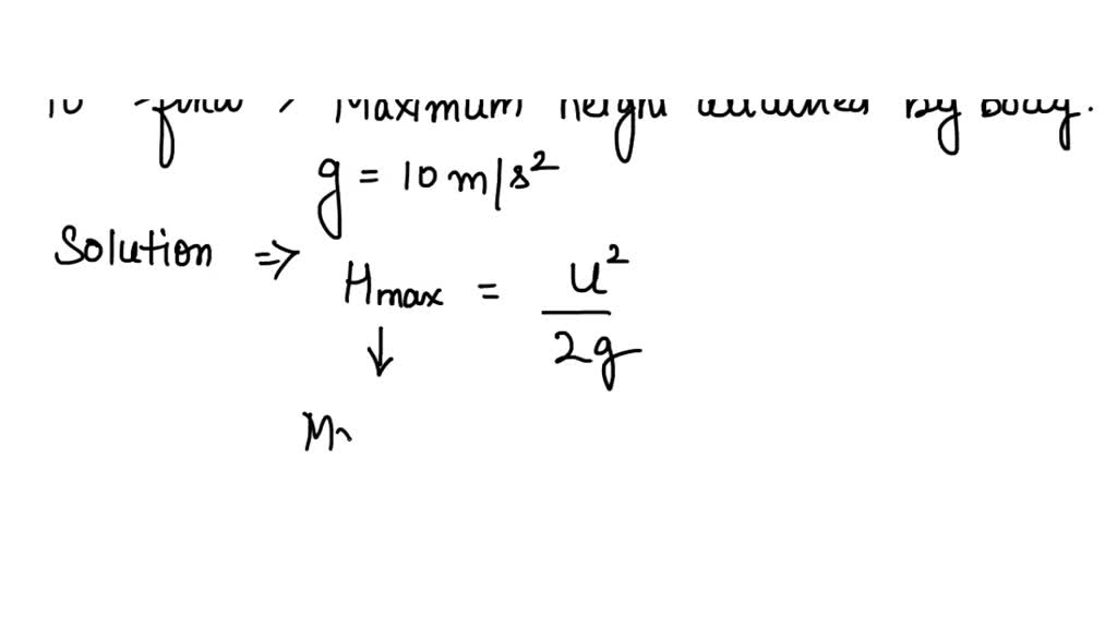 SOLVED: Whatis the veloclty wolth which body hits the ground, when itis ...