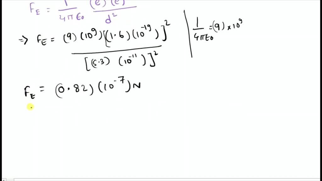 Solved The Electron And Proton Of A Hydrogen Atom Are Separated By A