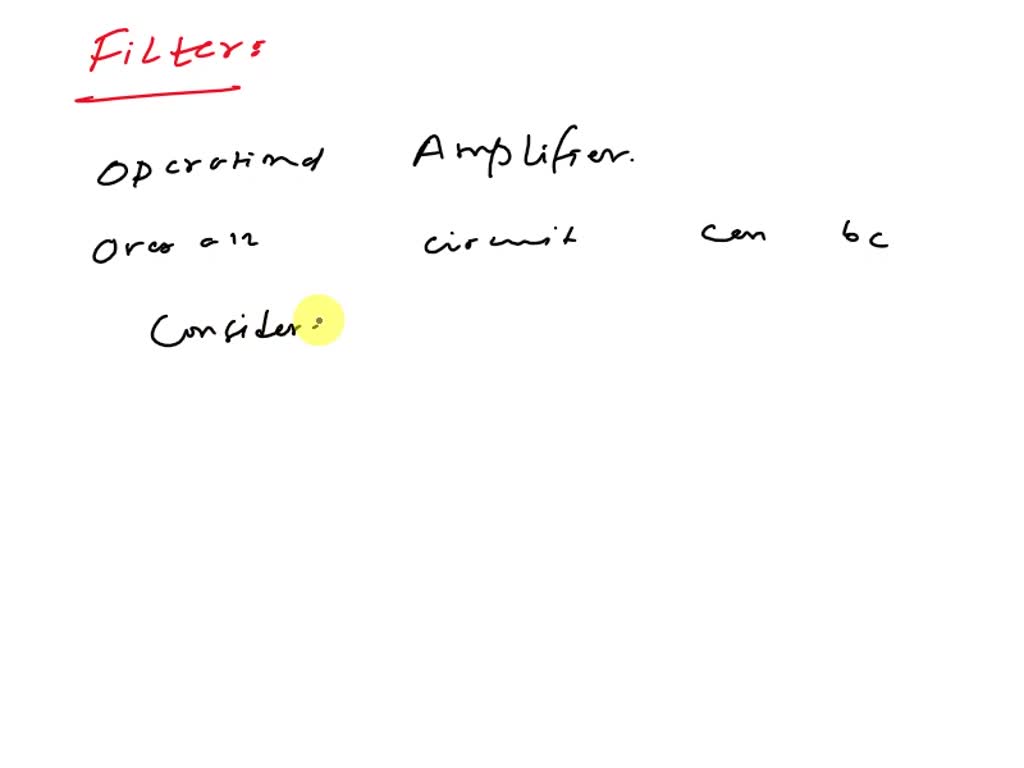 SOLVED: Design a First-Order, Passive RC Low-Pass Filter with a cutoff ...