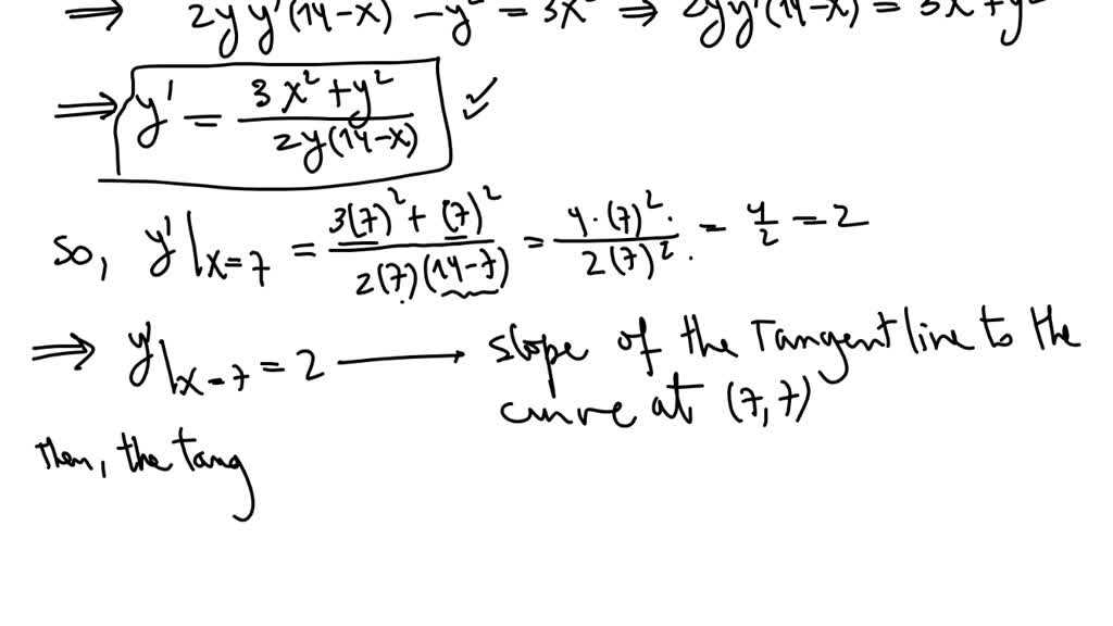 SOLVED: Find equations for the tangent line and normal line to the ...