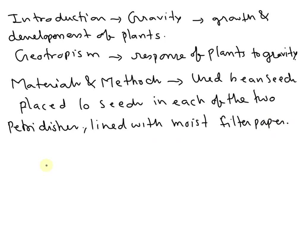 SOLVED: A full report of an experiment to test the effect of gravity on ...