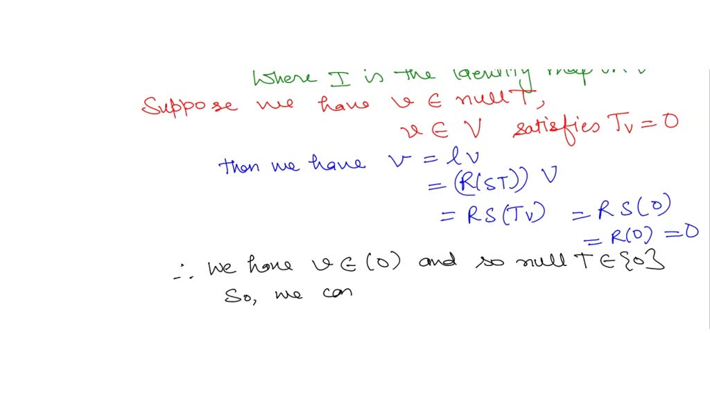 Solved Let St € Cv A Prove That T Is Invertible If And Only If 0 1706