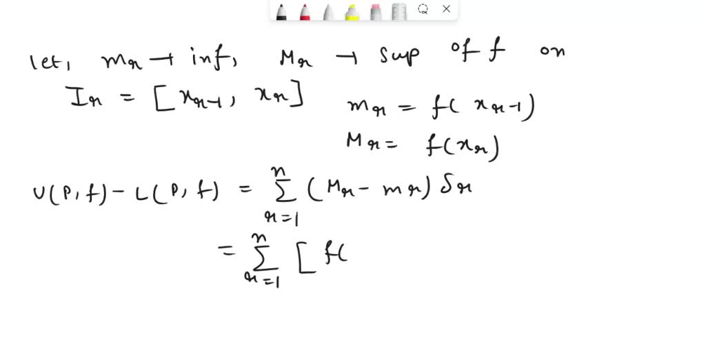 Solved Use The Archimedes Riemann Theorem To Verify That A