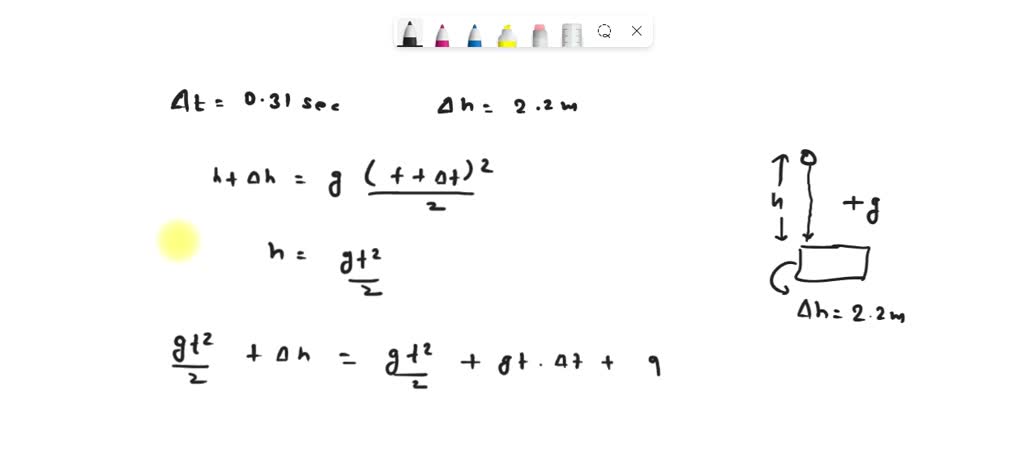 SOLVED: A falling stone takes At 0.36 2.2 m tall (see the (Figure 1 ...
