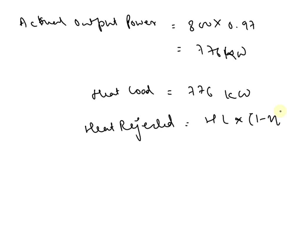 SOLVED: An atmospheric cooling tower is to provide cooling for the ...