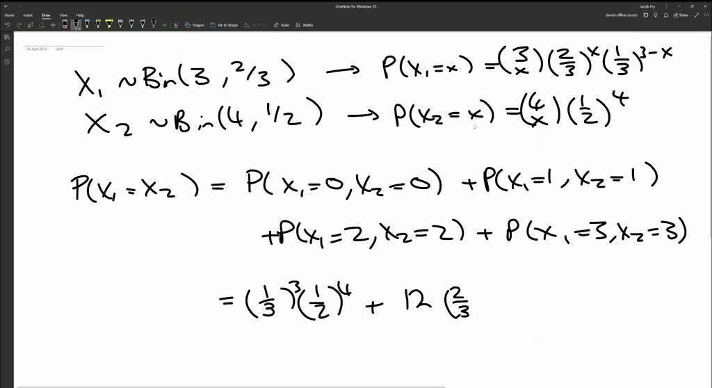 SOLVED: Use the shortcut formula for Var(X) of a binomial (Var(X) = np ...