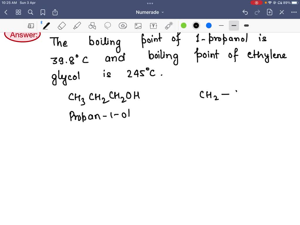 SOLVED: 'W. The noral boiling point of 2-propanol, (CH;)CHOH. is 83 %C ...
