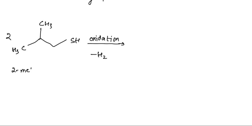 Draw the sulfur-containing product of the following oxidation reaction between two 2-methyl-1 ...