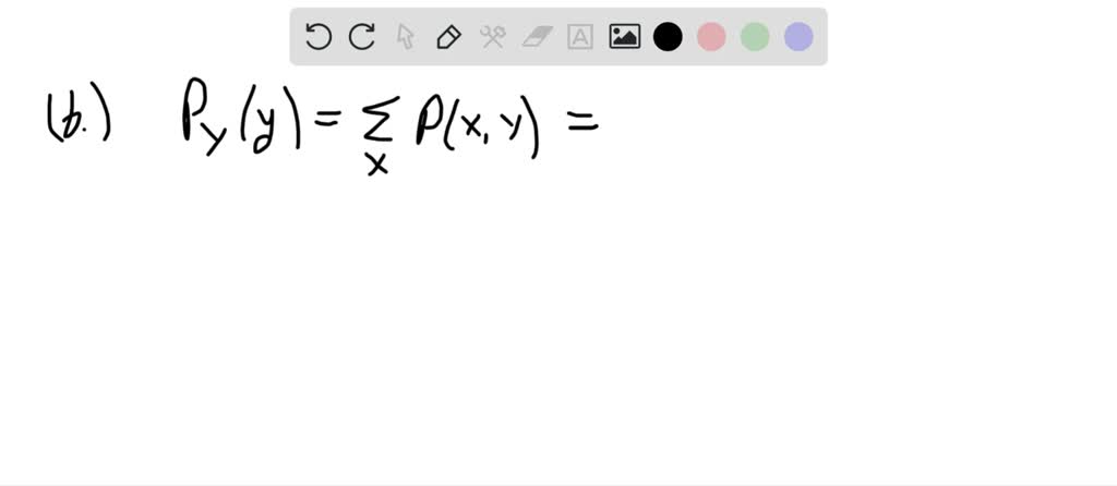 Solved Two Dimensional Random Variable Xy Has A Bivariate Distribution Given By Pxx Yy 
