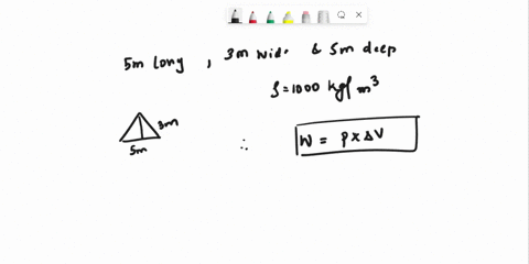 A trough is meters long 3 meters wide and meters deep the...