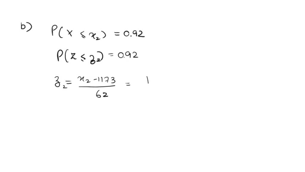 SOLVED: Use the Normal model N(1173,62) for the weights of steers. a ...