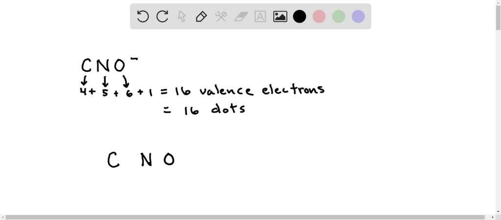SOLVED: Draw the structural formula for the cyanate ion, CNO-, and ...